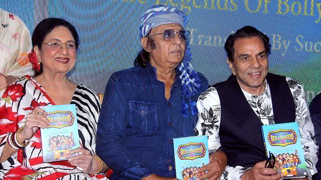 Dharmendra, Prem Chopra and Ranjeet Come Together to Launch Raaj Grover ...