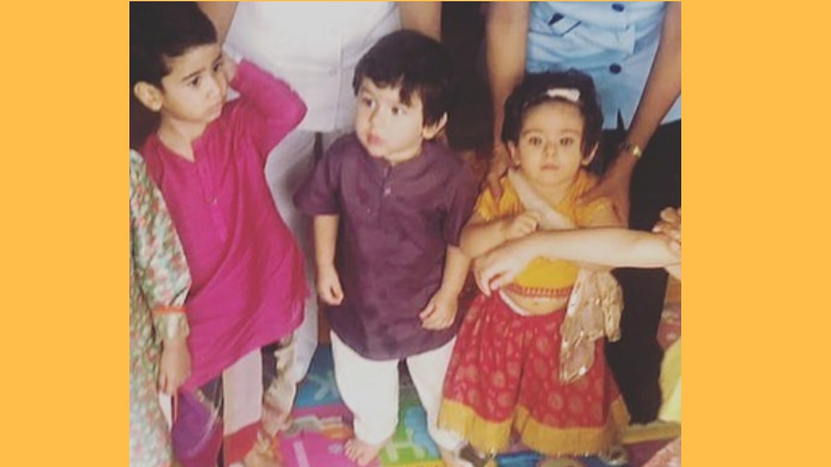 In Pics: Taimur, Inaaya & Laksshya Kapoor’s Navratri Celebrations