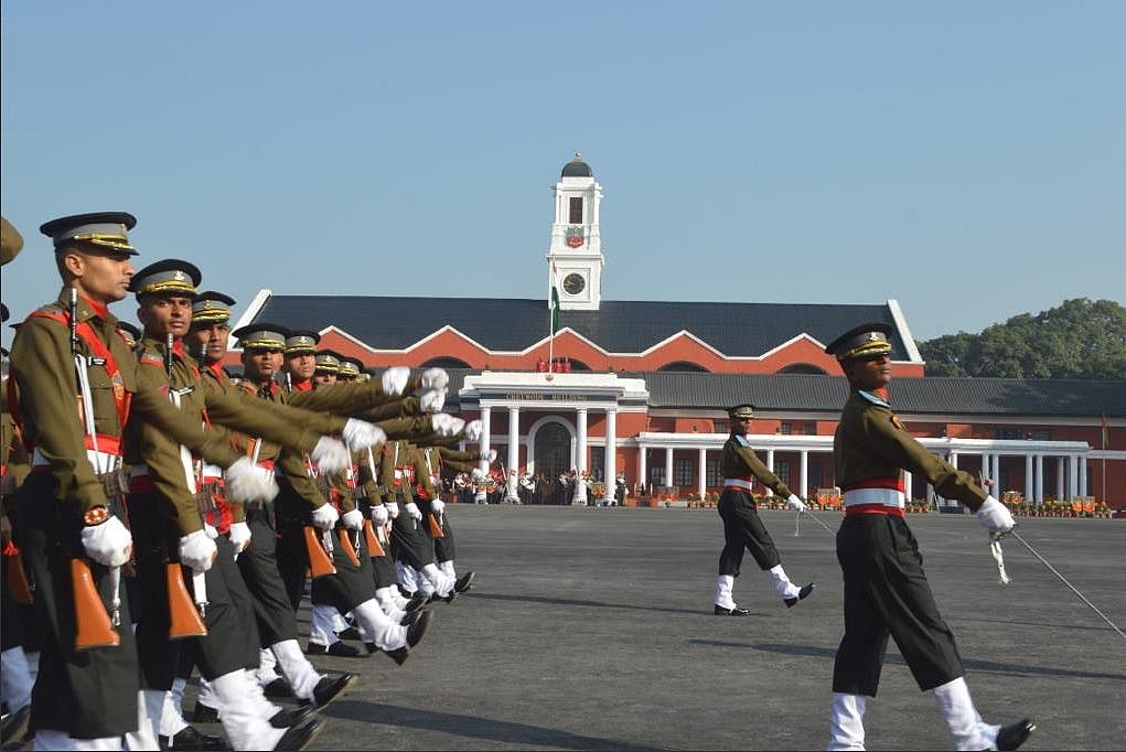 Marching Cadets to Officers at IMA’s Passing Out Parade