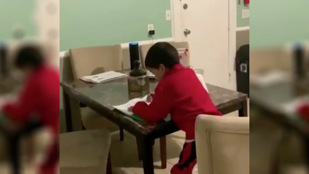 Mom caught Son Red-handed Using Alexa to Solve His Math Homework
