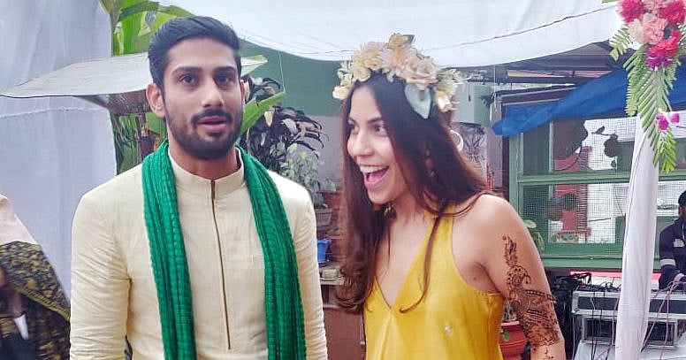 Prateik Babbar and Sanya Sagar Look Radiant at Mehendi Ceremony