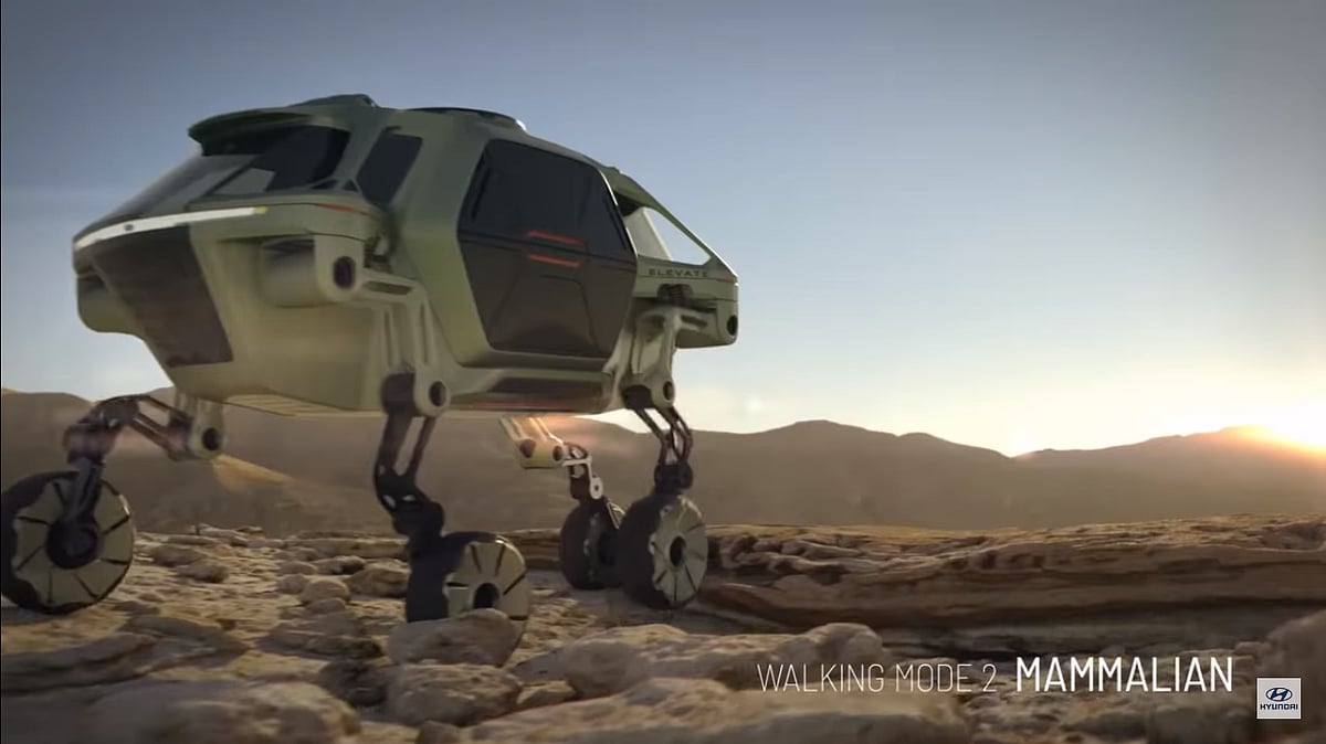 CES 2019: Hyundai Showcases Four-legged Concept Walking Car