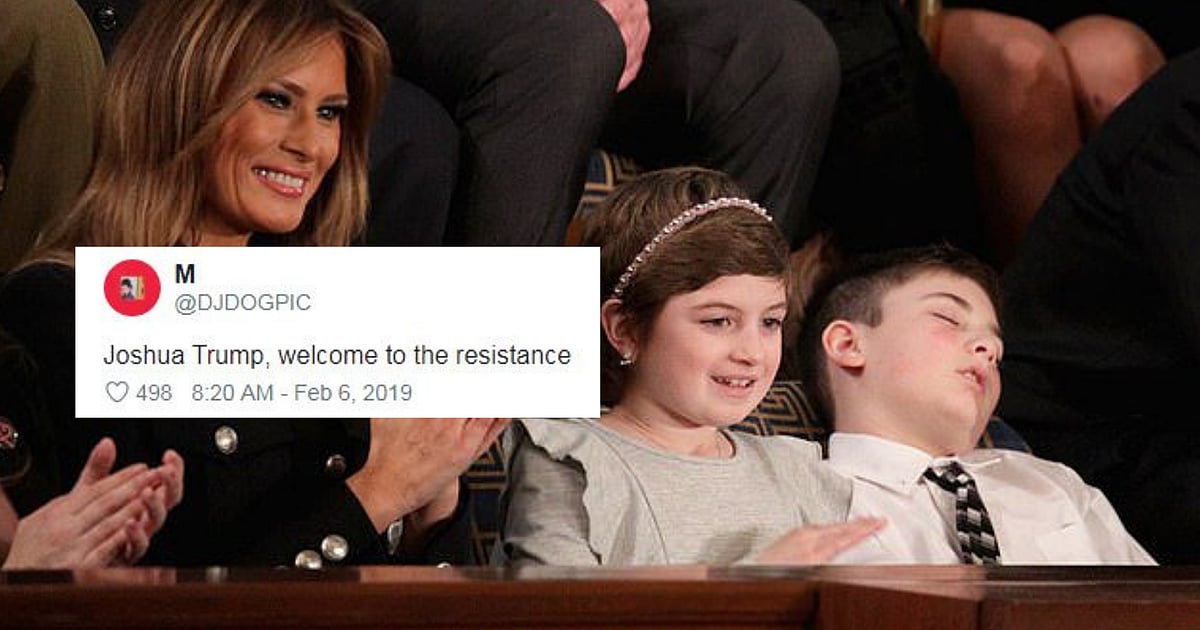 Boy Named Trump Sleeps During Donald Trump’s State of the Union Address ...
