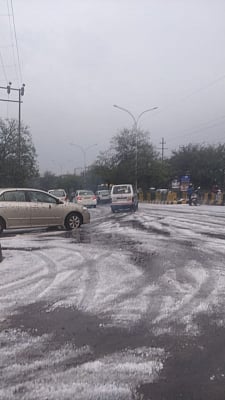Heavy rains, hailstorm damage crops in northwest India