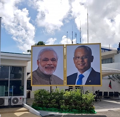 PM Modi arrives in Maldives