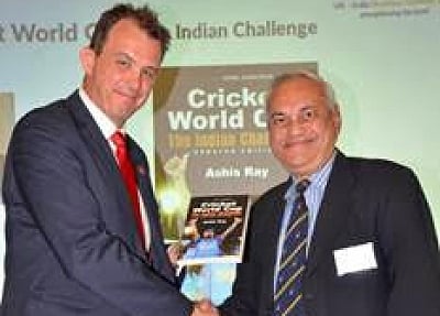 ECB's chief executive launches Ashis Ray's book on WCs