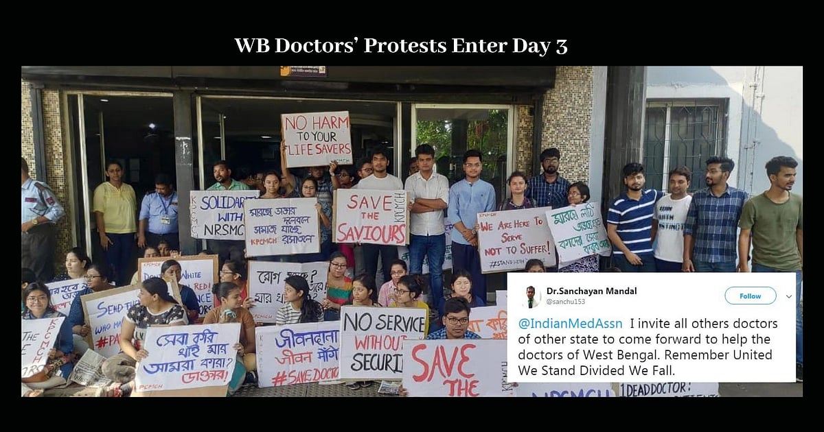 West Bengals Doctors Protest Receives Support from Throughout the Country