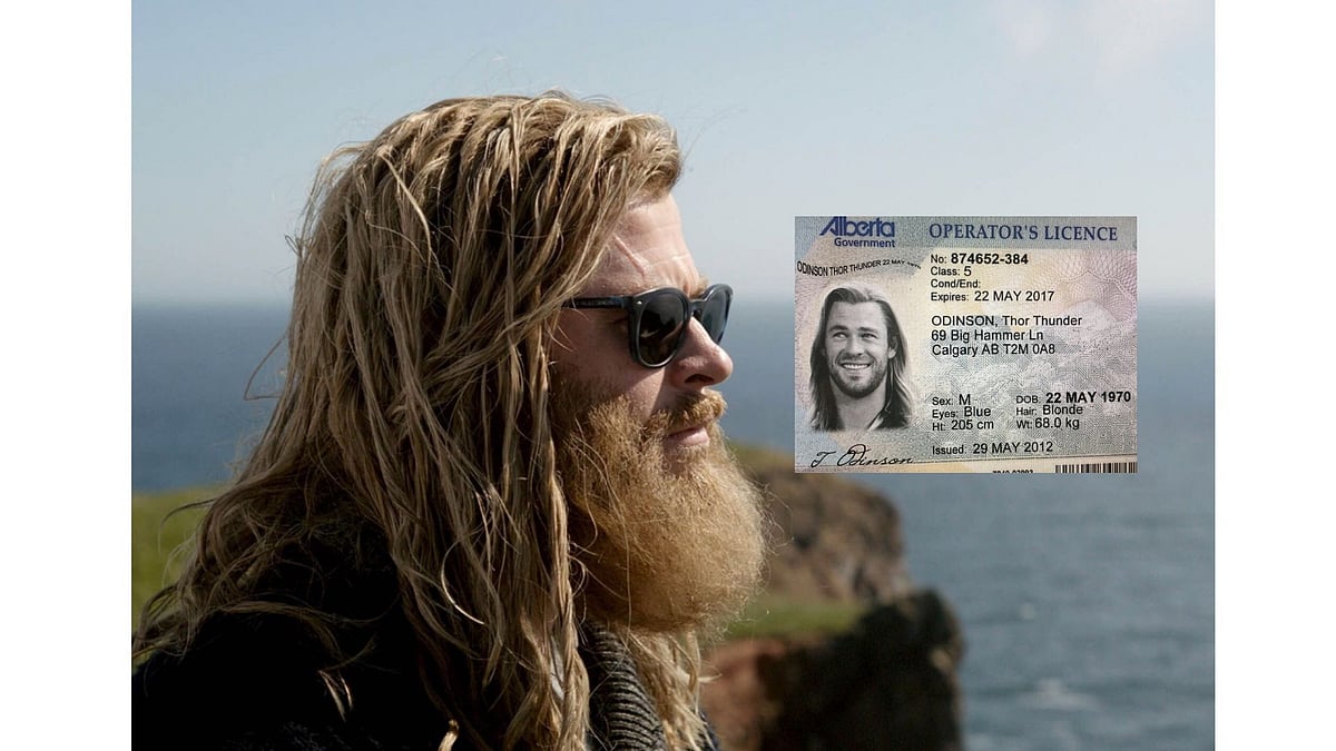 Man Poses As Thor, Uses Fake ID With Chris Hemsworth Photo At A ...