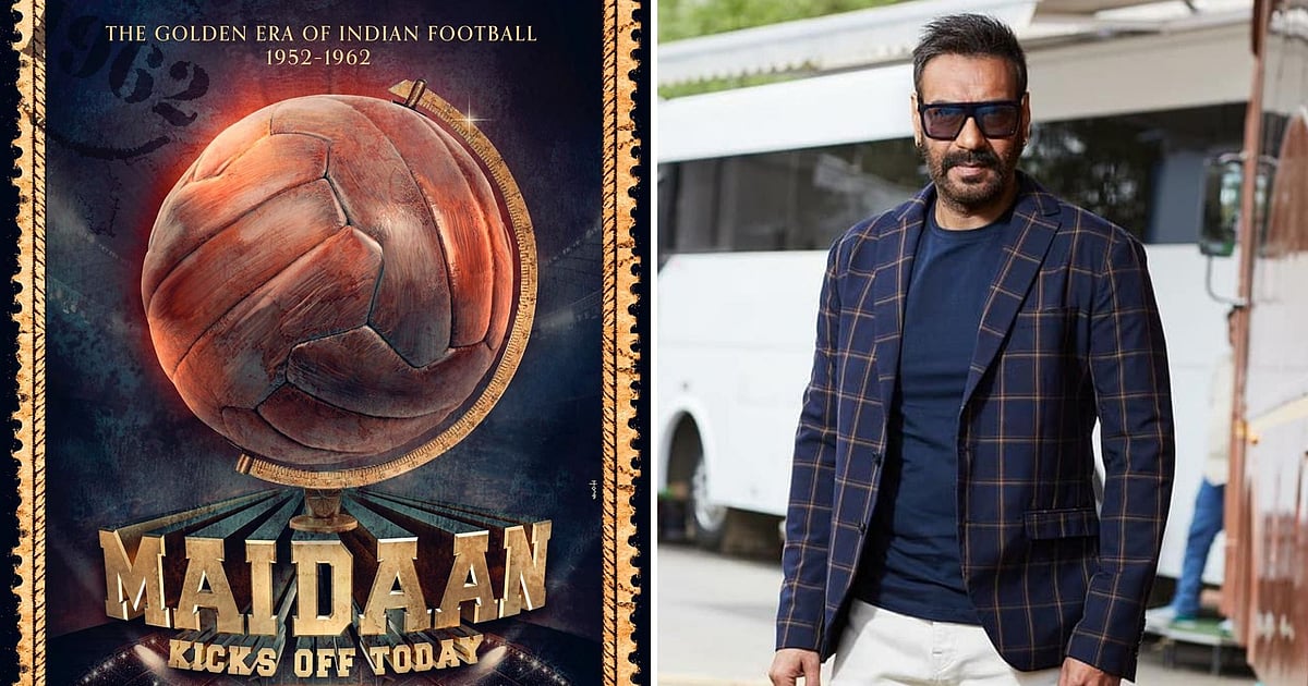 Maidaan First Look Poster: Ajay Devgn To Play Football Legend Syed ...