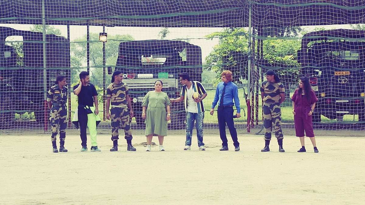 On Location with the Crew of Khatra Khatra Khatra at a BSF Camp