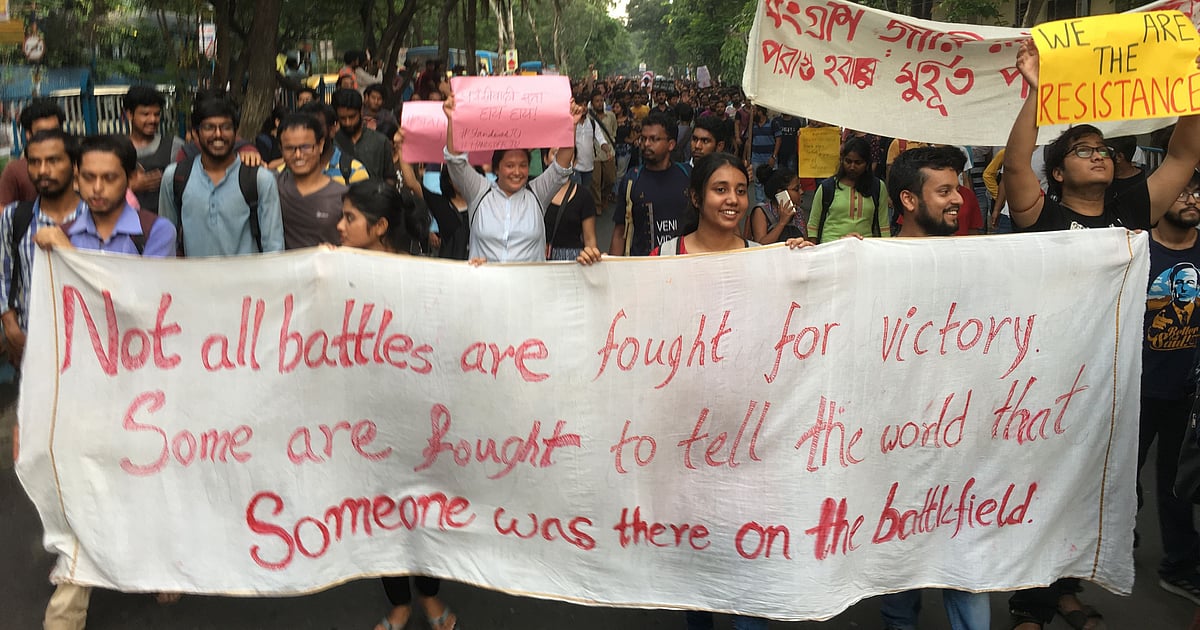 Massive Anti-ABVP Rally by Jadavpur University Students: Sights ...