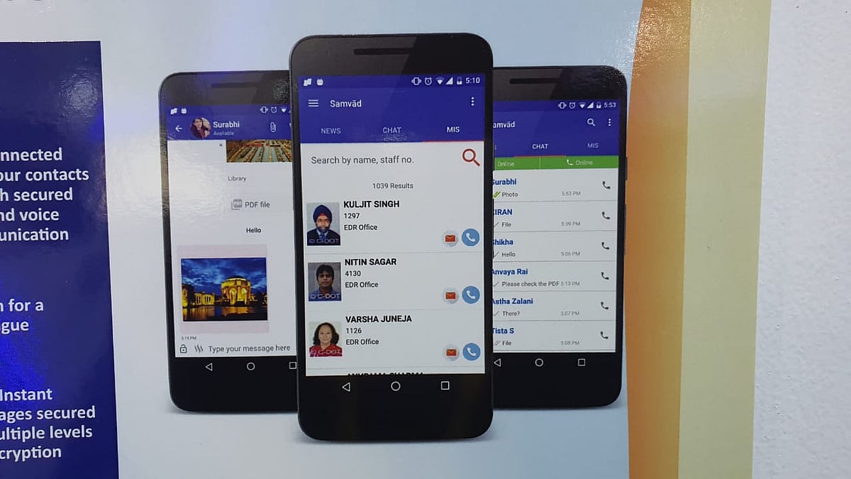 India Mobile Congress 2019: C-DOT Launches Samvaad Secure Messaging App ...