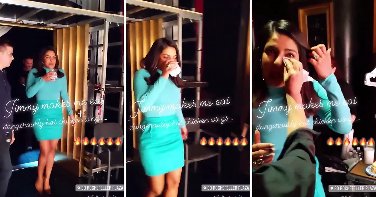 Heres How Priyanka Chopra Handled The ‘hot Ones Challenge With Jimmy Fallon