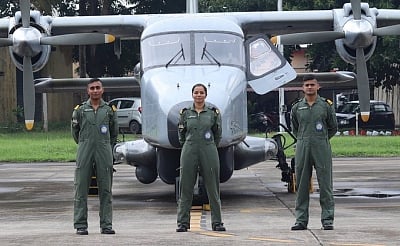 Navy's first woman pilot gets 'wings', Twitterati praise her