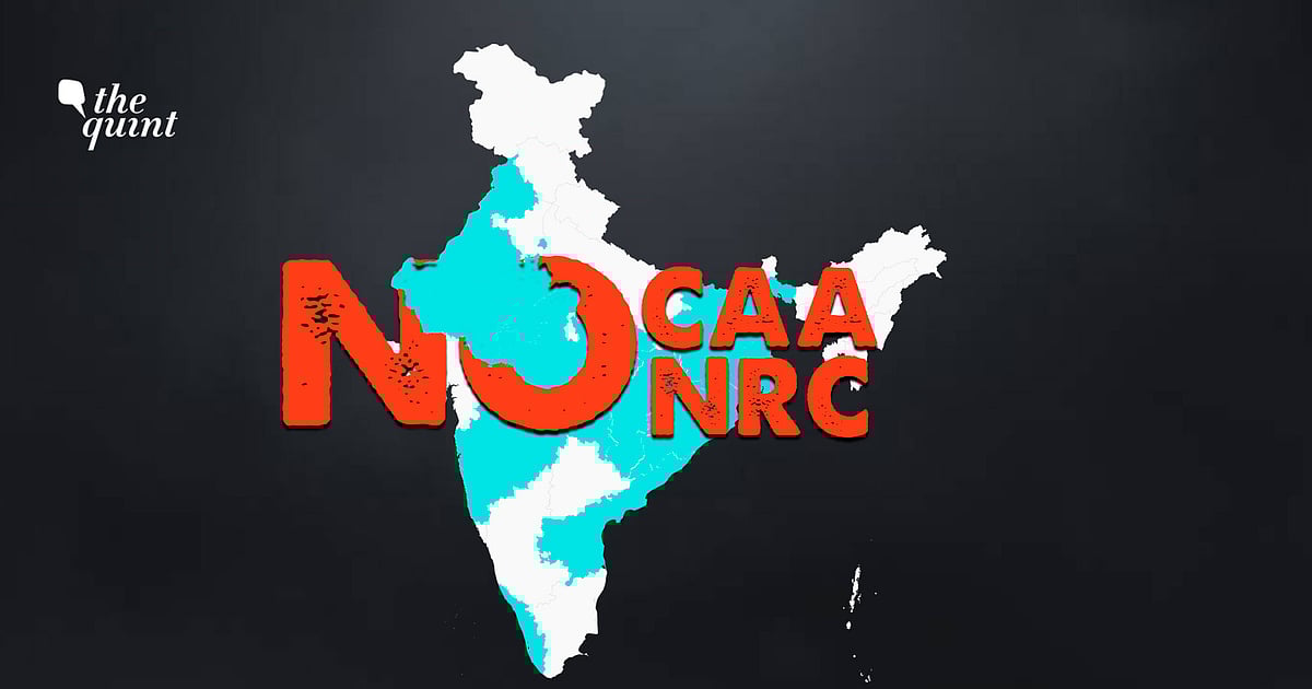 Map of Indian States Against NRC: West Bengal, Punjab, Bihar ...