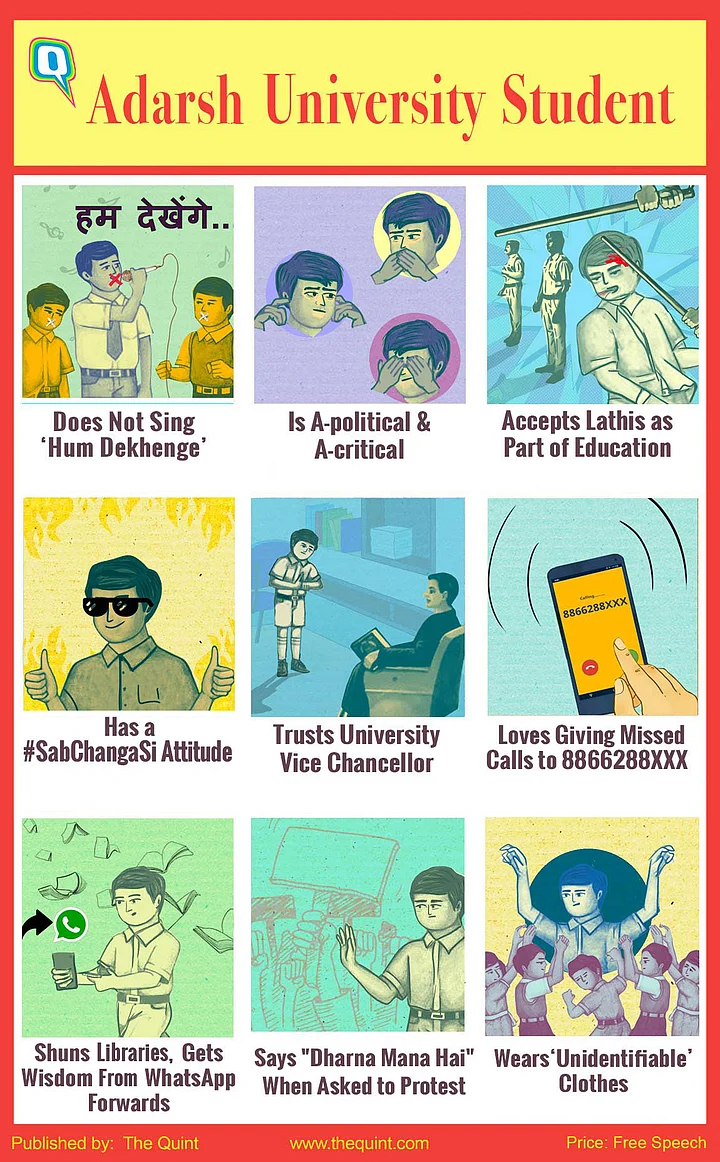 Adarsh Balak memes on CAA and NRC. Are You an Adarsh University Student ...