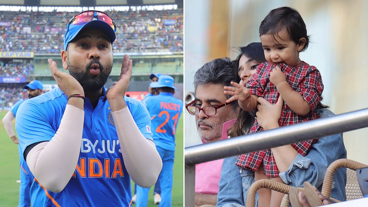 In Pics: Rohit Shares Adorable Moment With Daughter Samaira During ...