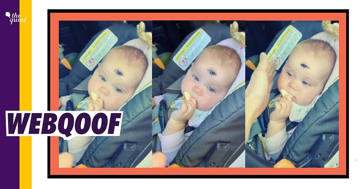 Fact Check of Viral Video of Three-Eyed Baby: Edited Video Used to ...