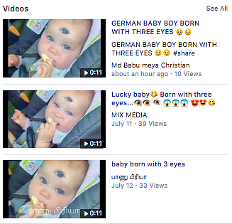 Fact Check of Viral Video of Three-Eyed Baby: Edited Video Used to ...