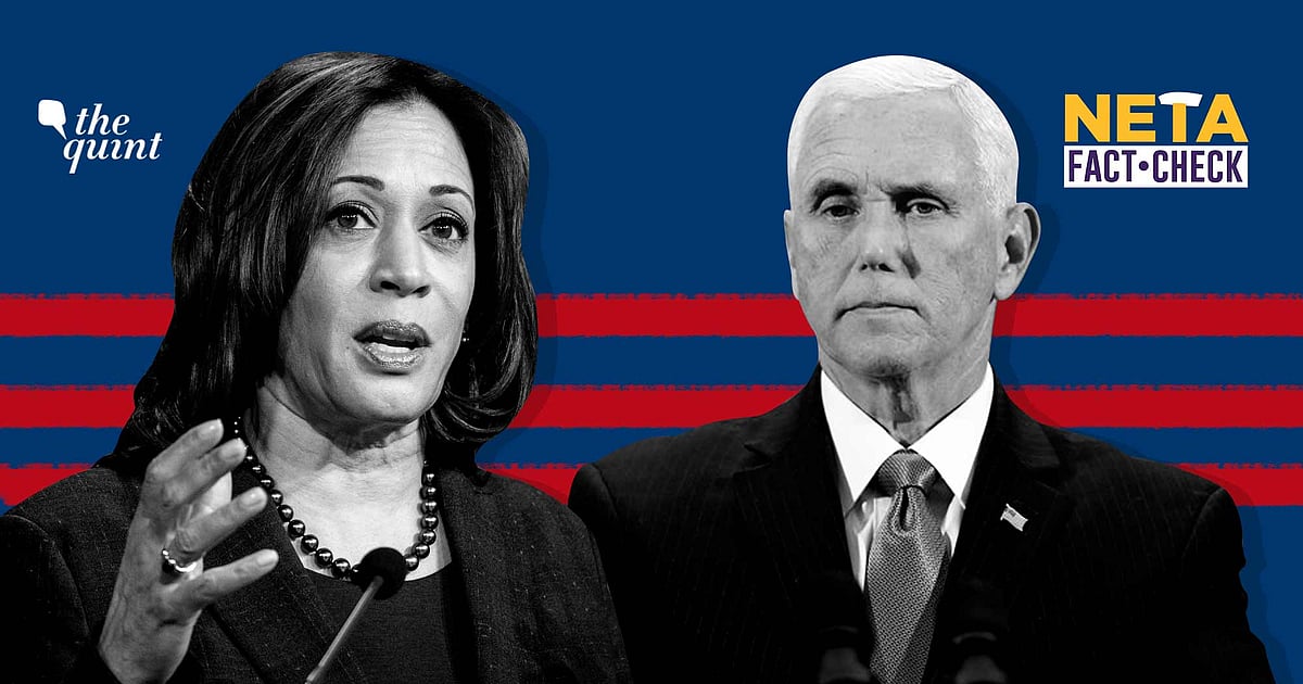 Fact Check of US Vice Presidential Debate Between Kamala Harris And ...