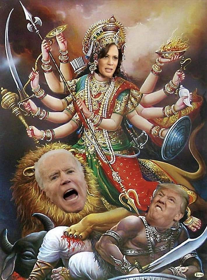 Outrage Over Meena Harris’ Tweet of Kamala Harris As Goddess Durga
