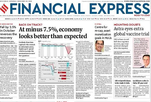 India’s GDP Contracts 7.5 %: What The Headlines Say