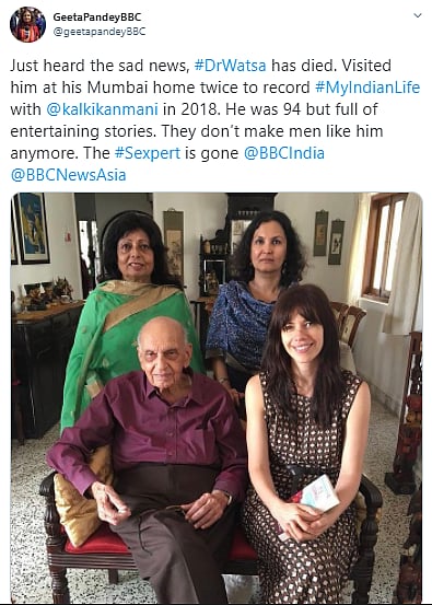 Sexpert’ Dr Mahindra Watsa: Twitter Remembers The Legendary ‘Sexpert ...