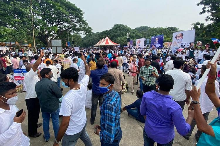 Actor Rajinikanth Asks Fans to Not Hurt Him With Protests