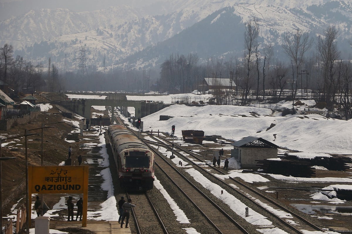 In Photos: After 11 Months, Train Services Resume In Parts of J&K