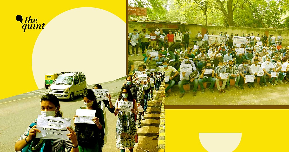 Over 1500 Professors to Get Jobless on 31 March, Protest In Delhi TEQIP ...