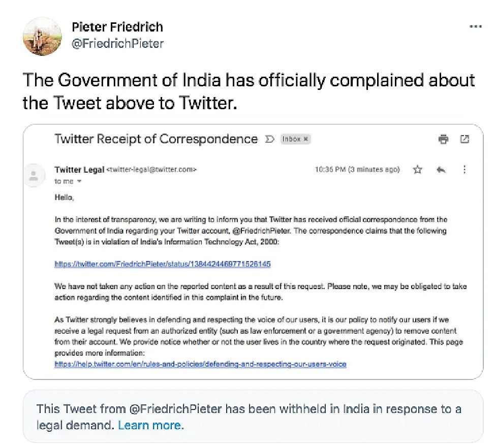 Tweets Censored by Govt Order Criticised India’s Handling of COVID