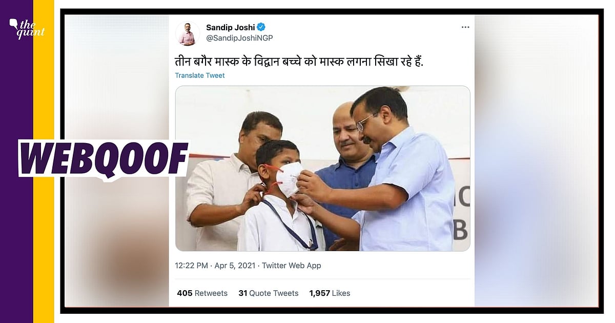 Fact-Check of Delhi CM Arvind Kejriwal Distributing Masks Without ...