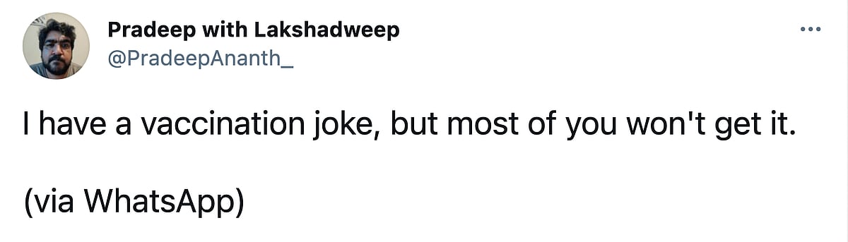 "I Have a Vaccination Joke, but Most Of You Won't Get It," and Other ...