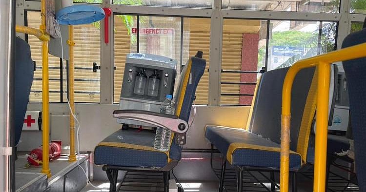 Volunteers Set Up Oxygen Bus to Help Patients in TN’s Tiruppur Amid 2nd ...