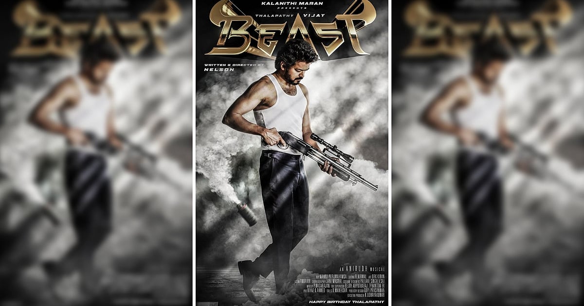 'Beast' First-Look Poster Unveiled on Eve of Vijay's Birthday