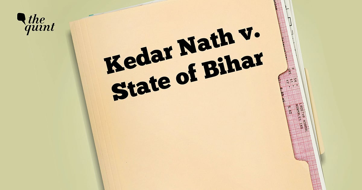 Kedar Nath, who in 1953 had accused Congress of sucking the blood of ...