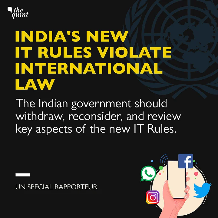 UN Body Slams India In New IT Rules, Says The Rules Undermine India’s ...