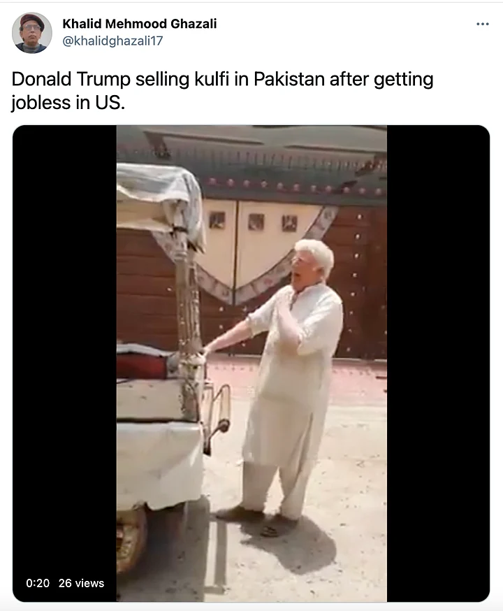 Watch: Donald Trump's Lookalike Spotted Selling Kulfi in Pakistan