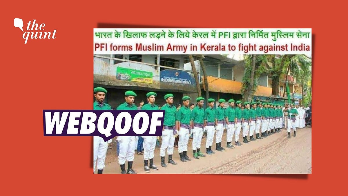 Fact Check | Image Showing IUML Cadre Viral as 'Muslim Army Built by PFI'