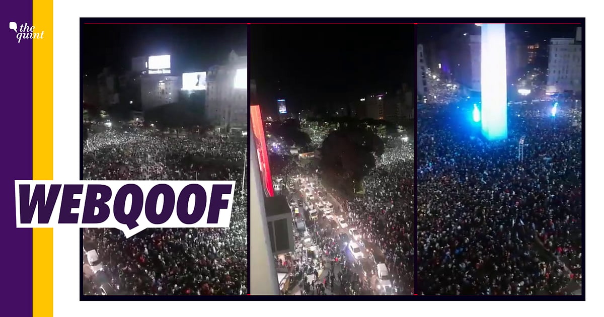 Fact Check | Video Shows Crowd Celebrating Argentina's Copa America Win ...