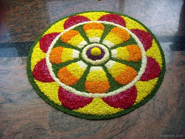 Onam Pookalam Designs 2021: Easy and Beautiful Rangoli Designs which ...