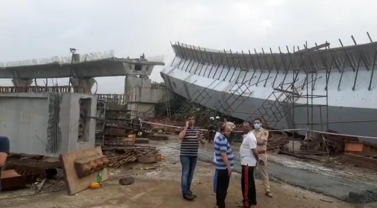 14 Injured After Under-Construction Flyover Collapses in Mumbai's ...