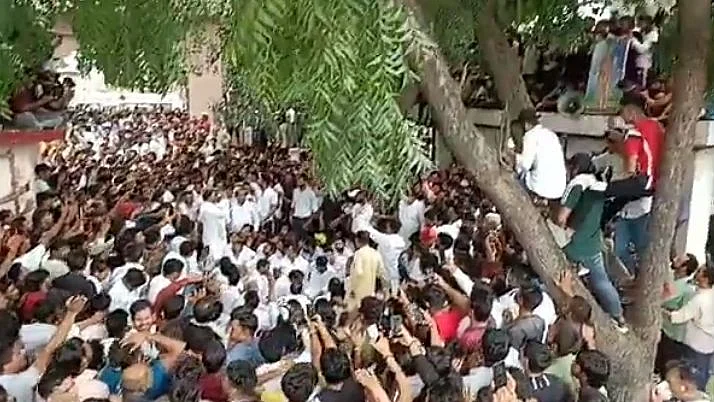 150 Booked for Black Paint Over CM Adityanath's Name on Mihir Bhoj Statue