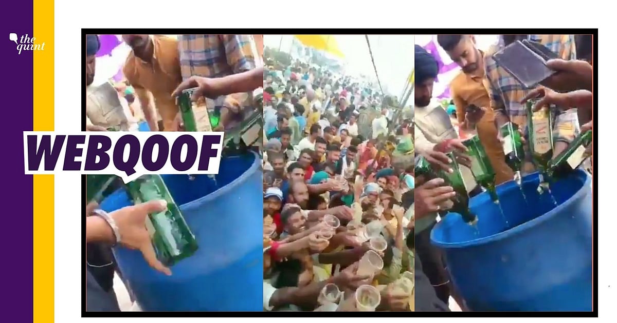 Fact Check of Video of Alcohol Distributed at Farmers' Protest: Clip of ...