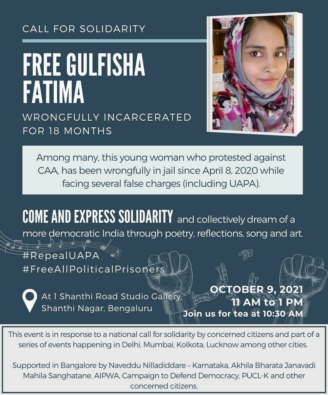 Delhi Riots: Groups Demand Release of UAPA Accused Gulfisha Fatima 18 ...