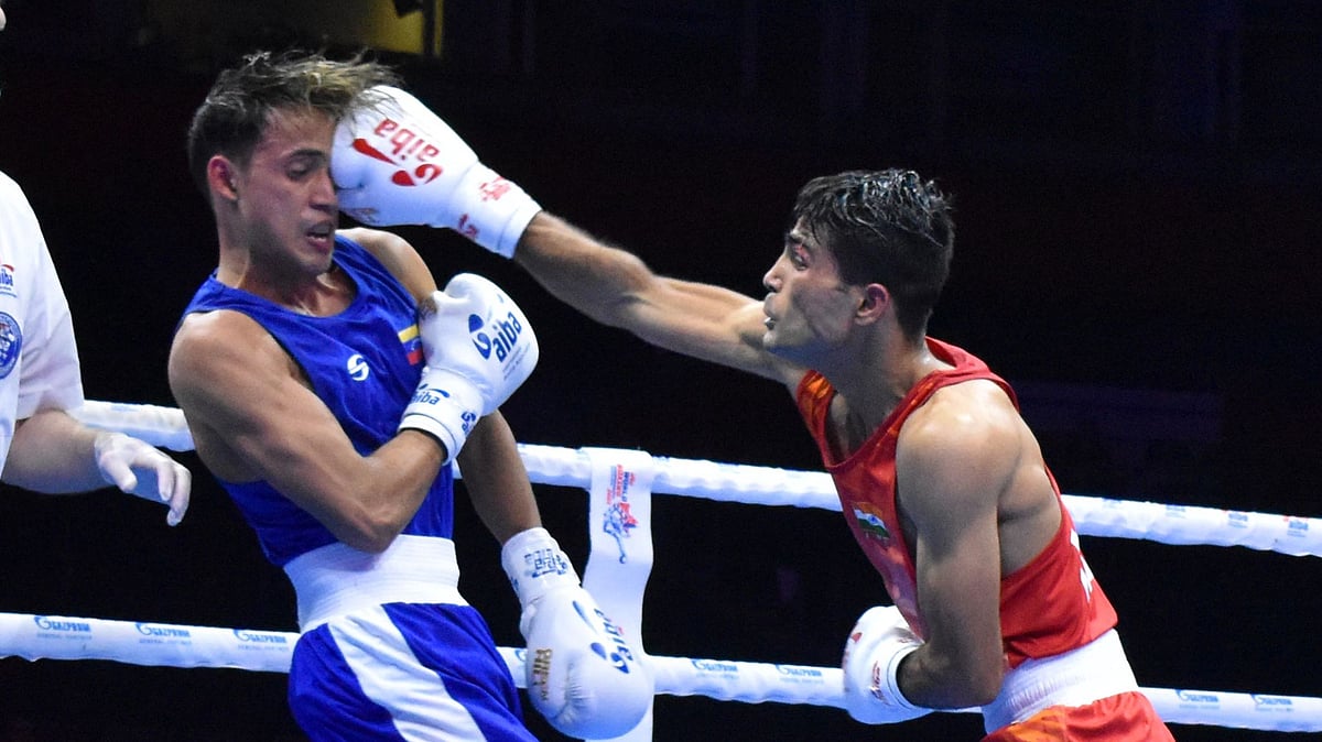 Boxing World C'ship: Akash Stuns Rio Olympics Silver Medallist ...
