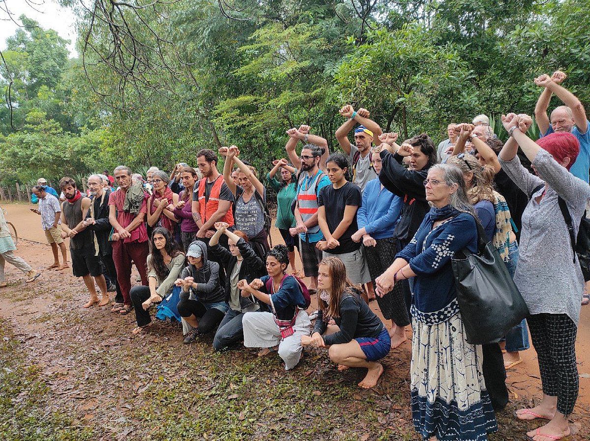 Video | Auroville Protest: Residents Protest Uprooting of Trees For ...