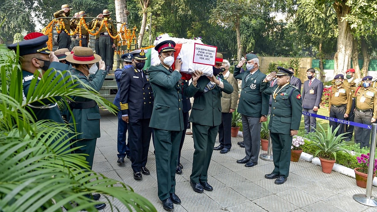 In Photos: Family, Political & Military Leaders Pay Homage to General Bipin Rawat, Wife ...