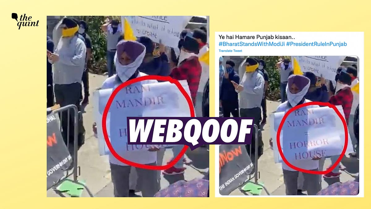 Fact Check | Photo of Sikh Man Holding “Ram Mandir = Horror House ...