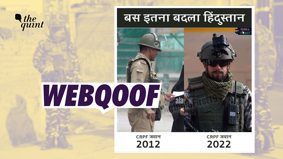Fact-Check | Photo Shows Upgradation in CRPF's Tactical Gear Over the ...